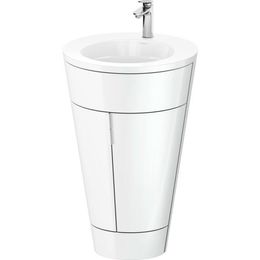 Duravit Starck 1,c-bonded Set S19513O10850000 Griff Chrom, Keramik Wei&szlig; Matt, bodenstehend Wei&szlig; Hochglanz, 864 x 560 x 605 mm