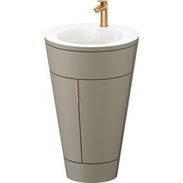 Duravit Starck 1,c-bonded Set S19513O04920000 Griff Bronze, Keramik Wei&szlig; Matt, bodenstehend Stein Grau Seidenmatt, 864 x 560 x 605 mm