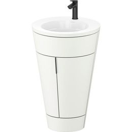 Duravit Starck 1,c-bonded Set S19513OBD360010 Griff Diamantschwarz, Keramik Wei&szlig; Matt, Innenbeleuchtung, bodenstehend, Wei&szlig; Seidenmatt, 864 x 560 x 605 mm
