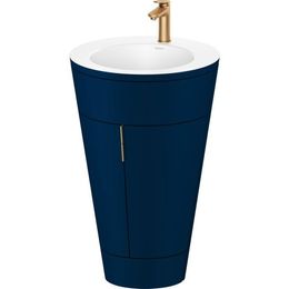 Duravit Starck 1,c-bonded Set S19512O04980000 Griff Bronze, Keramik Wei&szlig; Matt, bodenstehend, Nachtblau Seidenmatt, 864 x 560 x 605 mm