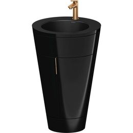 Duravit Starck 1,c-bonded Set S19514O04400000 Griff Bronze, Keramik Schwarz Matt, bodenstehend, Schwarz Hochglanz, 864 x 560 x 605 mm