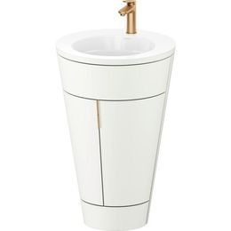 Duravit Starck 1,c-bonded Set S19513O04360010 Griff Bronze, Keramik Wei&szlig; Matt, Innenbeleuchtung, bodenstehend, Wei&szlig; Seidenmatt, 864 x 560 x 605 mm