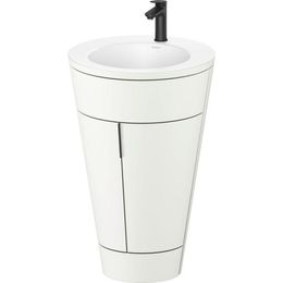 Duravit Starck 1,c-bonded Set S19512OBD360000 Griff Diamantschwarz, Keramik Wei&szlig; Matt, bodenstehend, Wei&szlig; Seidenmatt, 864 x 560 x 605 mm