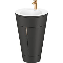 Duravit Starck 1,c-bonded Set S19512O04580000 Griff Bronze, Keramik Wei&szlig; Matt, bodenstehend, Graphit Seidenmatt, 864 x 560 x 605 mm