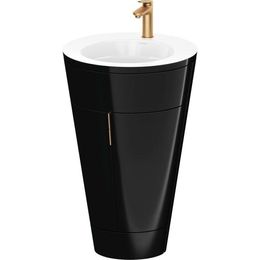 Duravit Starck 1,c-bonded Set S19513O04400000 Griff Bronze, Keramik Wei&szlig; Matt, bodenstehend, Schwarz Hochglanz, 864 x 560 x 605 mm