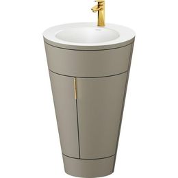 Duravit Starck 1,c-bonded Set S19512O34920000 Griff Gold, Keramik Wei&szlig; Matt, bodenstehend, Stein Grau Seidenmatt, 864 x 560 x 605 mm