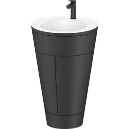 Duravit Starck 1,c-bonded Set S19512OBD580000 Griff Diamantschwarz, Keramik Wei&szlig; Matt, bodenstehend, Graphit Seidenmatt, 864 x 560 x 605 mm