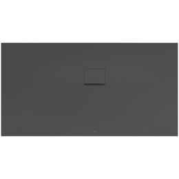 Villeroy & Boch Villeroy & Boch Squaro Infinity Duschwanne UDQ1790SQI2RV1S, 170 x 90 x 4 cm, anthrazit