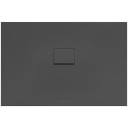 Villeroy & Boch Villeroy & Boch Squaro Infinity Duschwanne UDQ1280SQI2V1S, 120x80x4 cm, anthrazit Antirutsch