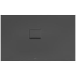 Villeroy & Boch Villeroy & Boch Squaro Infinity Duschwanne UDQ1380 SQI2LV1S, 130 x 80 x 4 cm, anthrazit