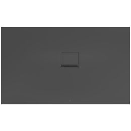 Villeroy & Boch Villeroy & Boch Squaro Infinity Duschwanne UDQ1590SQI2RV1S, 150 x 90 x 4 cm, anthrazit