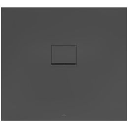 Villeroy & Boch Villeroy & Boch Squaro Infinity Duschwanne UDQ1090SQI2V1S, 100x90x4 cm, anthrazit Antirutsch