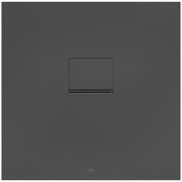 Villeroy & Boch Villeroy & Boch Squaro Infinity Duschwanne UDQ8080SQI1IV1S, 80 x 80 x 4 cm, anthrazit