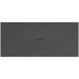 Villeroy & Boch Villeroy & Boch Squaro Infinity Duschwanne UDQ1880SQI2V1S, 180x80x4 cm, anthrazit Antirutsch