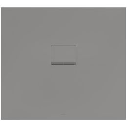 Villeroy & Boch Villeroy & Boch Squaro Infinity Duschwanne UDQ1090SQI2V3S, 100x90x4 cm, grau Antirutsch