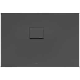 Villeroy & Boch Villeroy & Boch Squaro Infinity Duschwanne UDQ1175SQI2LV1S, 110 x 75 x 4 cm, anthrazit