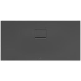 Villeroy & Boch Villeroy & Boch Squaro Infinity Duschwanne UDQ1470SQI2BV1S, 140 x 70 x 4 cm, anthrazit