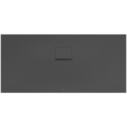 Villeroy & Boch Villeroy & Boch Squaro Infinity Duschwanne UDQ1570SQI2IV1S, 150 x 70 x 4 cm, anthrazit
