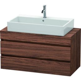 Duravit DuraStyle Waschtisch-Unterschrank DS530902121 100 x 47,8 cm, nussbaum dunkel, f&uuml;r Konsole, 2 Schubk&auml;sten