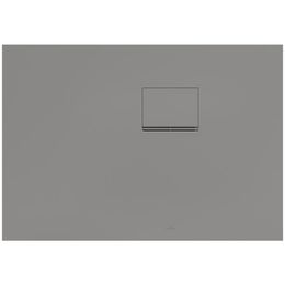 Villeroy & Boch Villeroy & Boch Squaro Infinity Duschwanne UDQ1070SQI2RV3S, 100 x 70 x 4 cm, grau