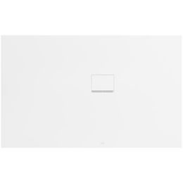 Villeroy & Boch Villeroy und Boch Squaro Infinity Duschwanne UDQ1610SQI2RVRW 160 x 100 x 4 cm, Stone White, Eck-Einbau rechts gegen Wand