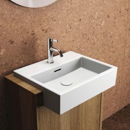 Ideal Standard Extra Halbeinbau-Waschtisch T3735V1 50x42x14,5cm, 1 Hahnloch, mit &Uuml;berlauf, seidenwei&szlig;
