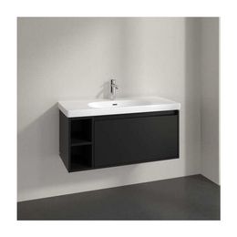 Villeroy & Boch Villeroy und Boch Skyla Waschtischunterschrank C79000VL 1 Auszug, 972 x 436 x 439 mm, Volcano Black