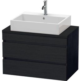 Duravit DuraStyle Waschtisch-Unterschrank DS530701616 80 x 47,8 cm, Eiche schwarz, f&uuml;r Konsole, 2 Schubk&auml;sten