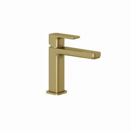Kludi RENON 110 Waschtischarmatur 42288N075 mit Push-Open Ablaufgarnitur Brushed Gold
