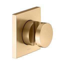 KEUCO IXMO Wandbrausehalter 59591250002 Rosette eckig, rechts oder links verwendbar, messing geb&uuml;rstet