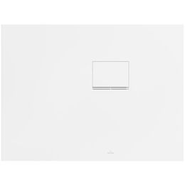 Villeroy & Boch Villeroy und Boch Squaro Infinity Duschwanne UDQ1075SQI2RVRW 100 x 75 x 4 cm, Stone White, Eck-Einbau rechts gegen Wand