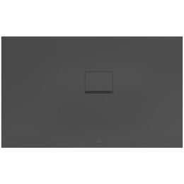 Villeroy & Boch Villeroy & Boch Squaro Infinity Duschwanne UDQ1380SQI2RV1S, 130 x 80 x 4 cm, anthrazit