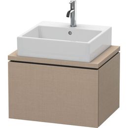Duravit L-Cube Waschtisch-Unterschrank LC580007575 62 x 47,7 cm, leinen, f&uuml;r Konsole, 1 Auszug