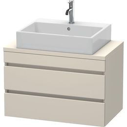 Duravit DuraStyle Waschtisch-Unterschrank DS530709191 80 x 47,8 cm, taupe, f&uuml;r Konsole, 2 Schubk&auml;sten