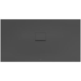 Villeroy & Boch Villeroy & Boch Squaro Infinity Duschwanne UDQ1580SQI2IV1S, 150 x 80 x 4 cm, anthrazit