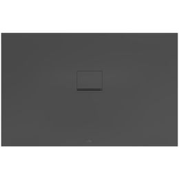 Villeroy & Boch Villeroy & Boch Squaro Infinity Duschwanne UDQ1490SQI2V1S, 140x90x4 cm, anthrazit Antirutsch