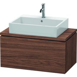 Duravit L-Cube Waschtisch-Unterschrank LC580202121 82 x 47,7 cm, nussbaum dunkel, f&uuml;r Konsole, 1 Auszug