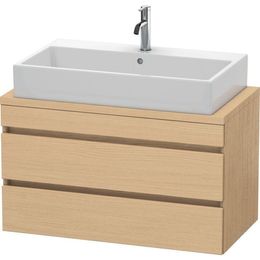 Duravit DuraStyle Waschtisch-Unterschrank DS530803030 90 x 47,8 cm, Eiche natur, f&uuml;r Konsole, 2 Schubk&auml;sten