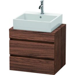 Duravit DuraStyle Waschtisch-Unterschrank DS530502121 60 x 47,8 cm, nussbaum dunkel, f&uuml;r Konsole, 2 Schubk&auml;sten