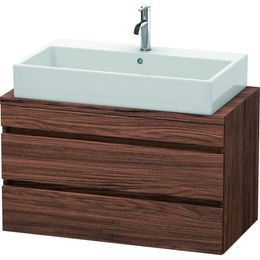 Duravit DuraStyle Waschtisch-Unterschrank DS530802121 90 x 47,8 cm, nussbaum dunkel, f&uuml;r Konsole, 2 Schubk&auml;sten