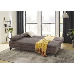 Jockenh&ouml;fer Schlafsofa, B:202cm T:105cm, braun, JOCKENH&Ouml;FER GRUPPE, Korpus: 100% Polyester;Kissen: 100% Polyester, Jugendzimmer, Sofas, "Laurin", als
