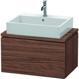 Duravit L-Cube Waschtisch-Unterschrank LC580602121 72 x 47,7 cm, nussbaum dunkel, f&uuml;r Konsole, 2 Schubk&auml;sten