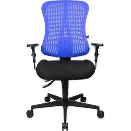 B&uuml;rostuhl Topstar, blau, Sitzfl&auml;che: 100% Polyester, St&uuml;hle, "Sitness 90"