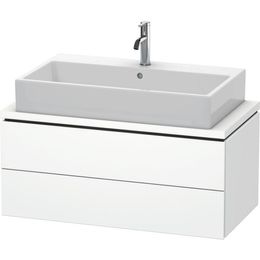 Duravit L-Cube Waschtisch-Unterschrank LC580801818 92 x 47,7 cm, wei&szlig; matt, f&uuml;r Konsole, 2 Schubk&auml;sten