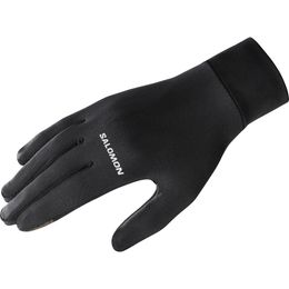 Salomon Herren Laufhandschuhe "CROSS WARM GLOVE U", schwarz, Obermaterial: 91% Polyester, 9% Elasthan, Handschuhe