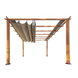 Pergola Paragon, B:350cm H:235cm T:350cm, braun, Garten, Pergolen, "Florida"