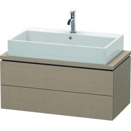 Duravit L-Cube Waschtisch-Unterschrank LC580807575 92 x 47,7 cm, leinen, f&uuml;r Konsole, 2 Schubk&auml;sten