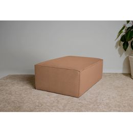 Polsterhocker OTTO HOME, B:103cm H:41cm T:69cm, braun, 100% Polyester, Hocker, "Clayton", in einem trendigen Cord-Bezug