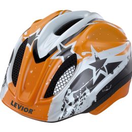 Levior Kinderfahrradhelm "Stars", S Kopfumfang: 46cm - 51cm, orange, Helme