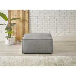 Hocker OTTO HOME, B:80cm H:42cm T:80cm, grau, Bezugstoff aus 90% recyeltem Material ;Aqua Clean ;Gramatur 580g/qm +/- 5%, Garten, Hocker, "FINNLEY,